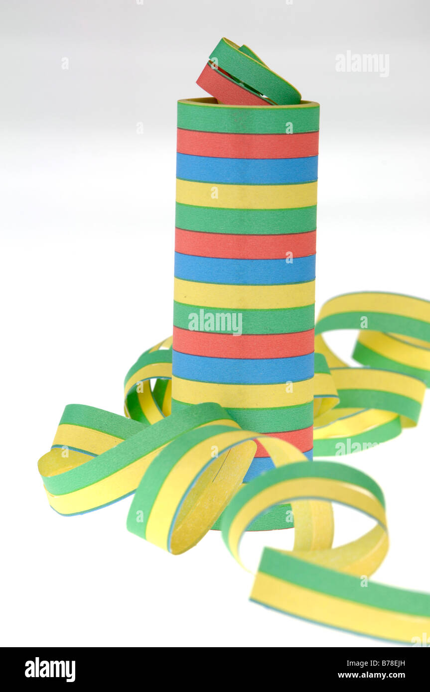 Streamer roll, close-up Stock Photo - Alamy