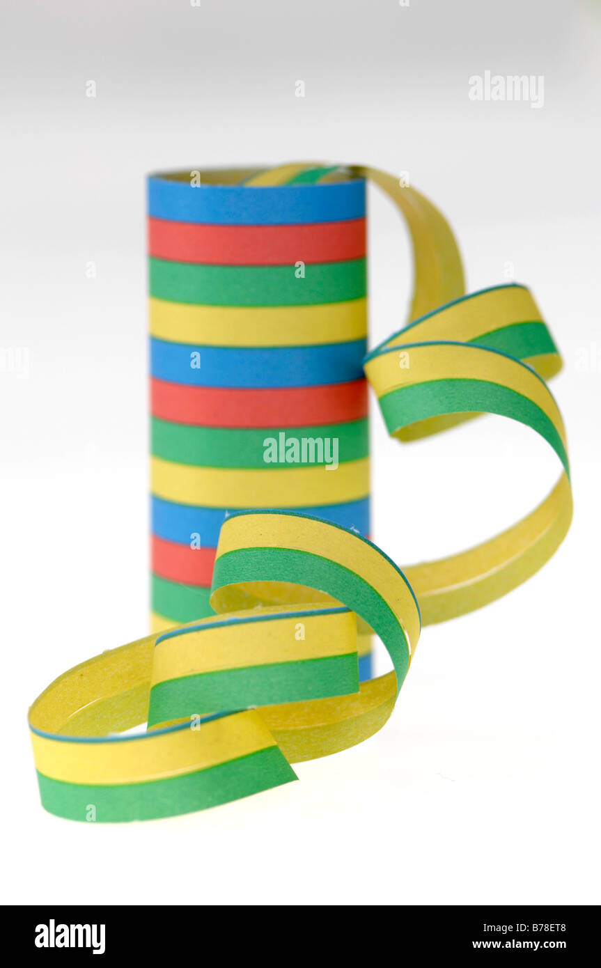 Streamer roll, close-up Stock Photo - Alamy