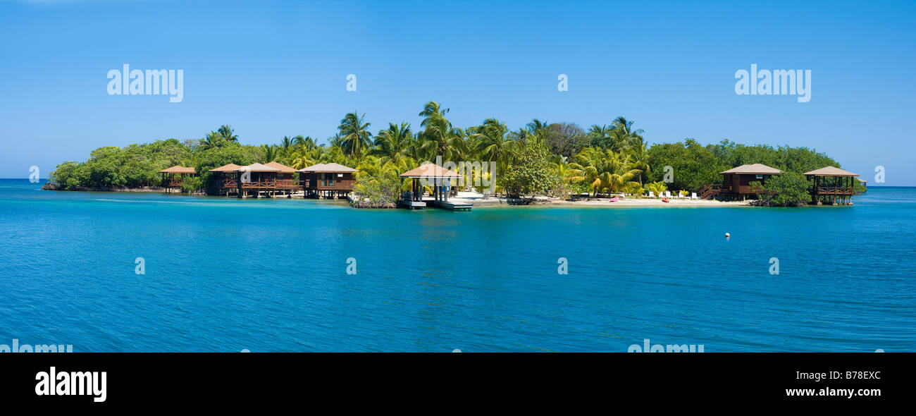 View of Hotel Anthony's Key Resort, Roatan, Honduras, Central America ...