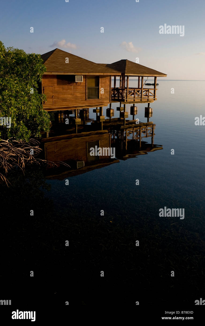 Hut on water, Hotel Anthony's Key Resort, Roatan, Honduras, Central ...