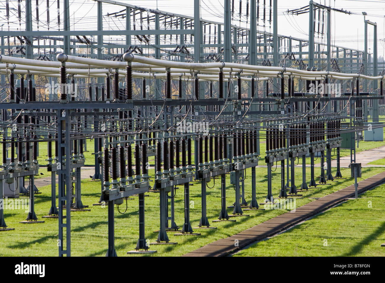 Transformer station, electric utility at steam plant of company Eon ...