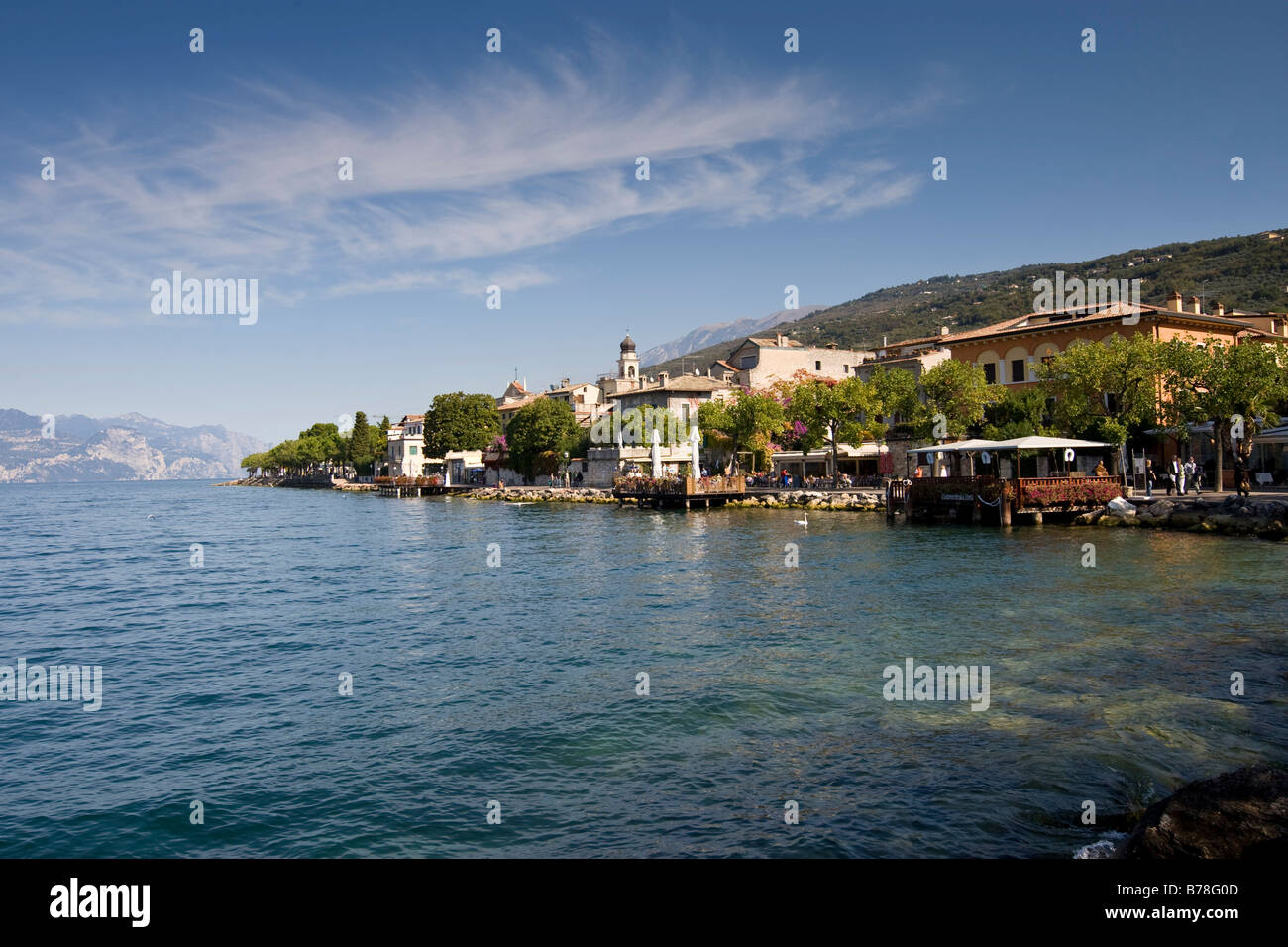 Torre del Bénaco on Lake Garda, Lago di Garda, Lombardy, Italy, Europe ...