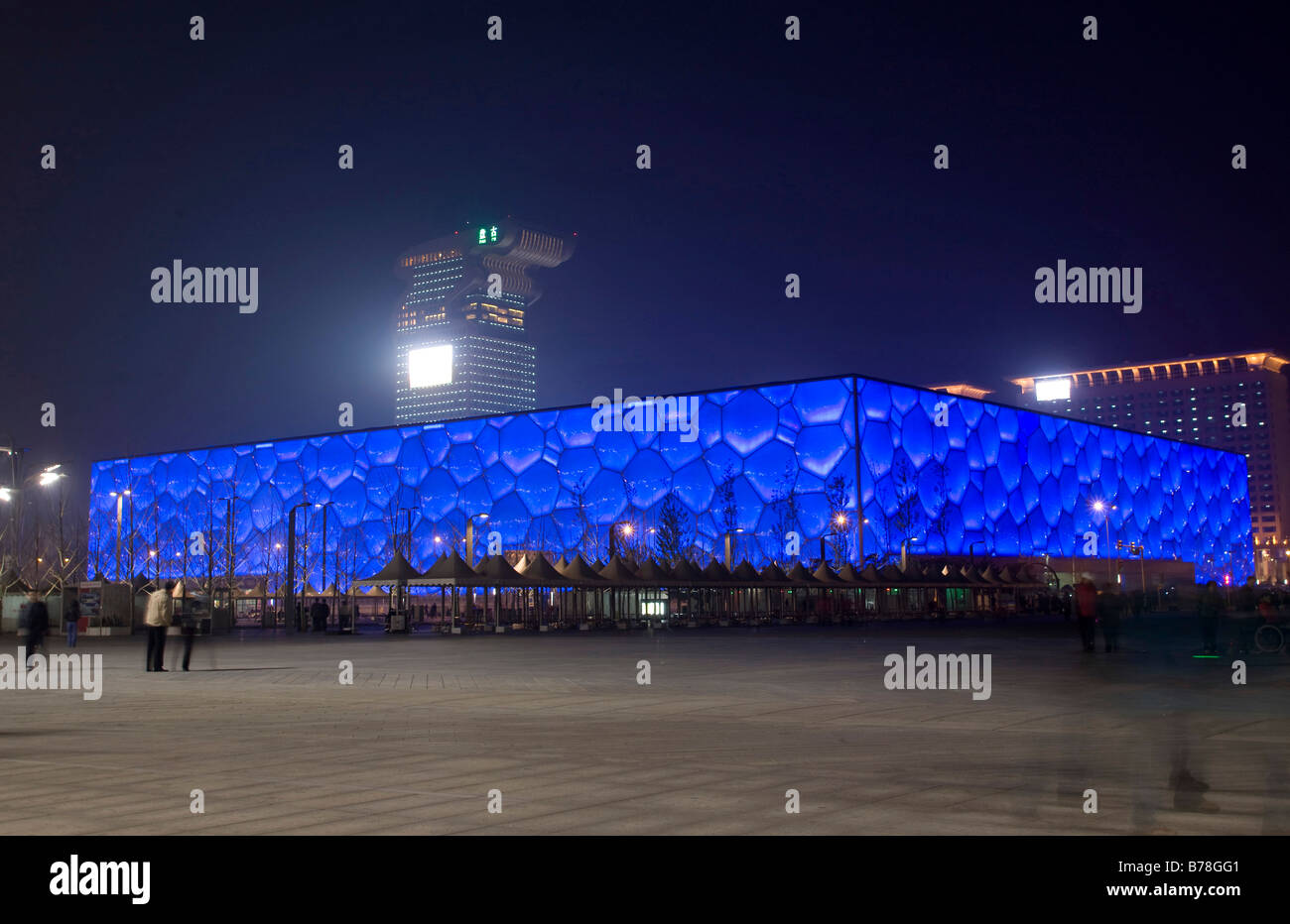 Water Cube, olympic swimming stadion, Peking, China, Asia Stock Photo ...