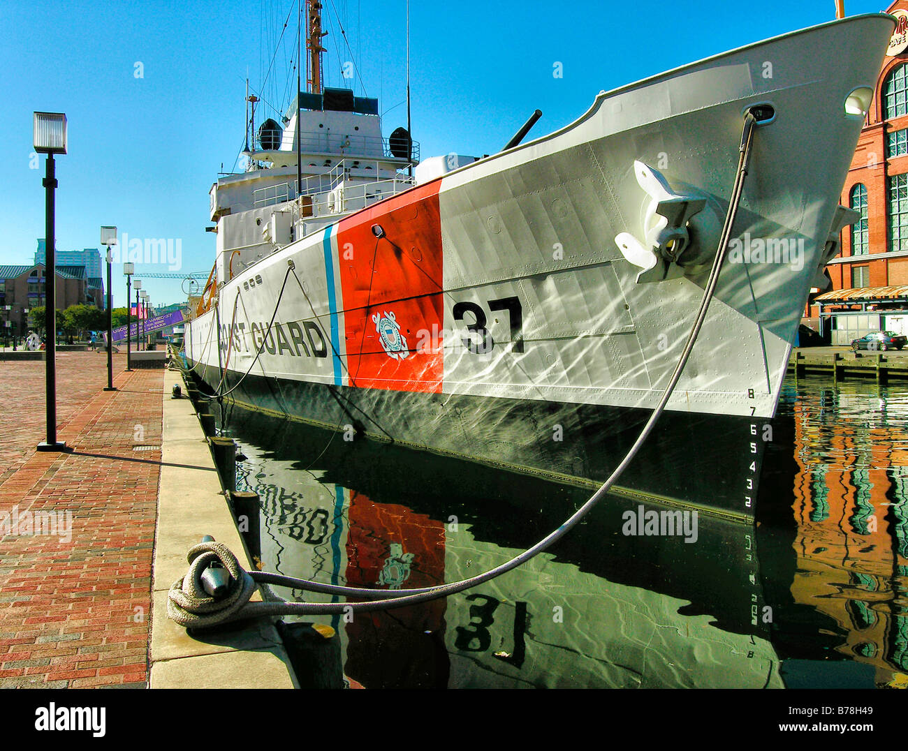 Coast Guard ship at the Inner Harbor,Baltimore,Maryland Stock Photo - Alamy