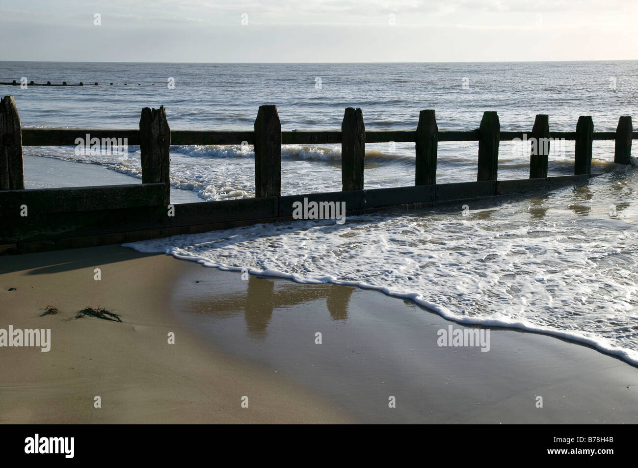 Waves Coming In to a Beach Stock Photo - Alamy