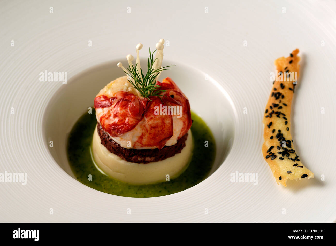 "Apéro" Breton lobster, blackpudding and potato puree, Haute Cuisine ...