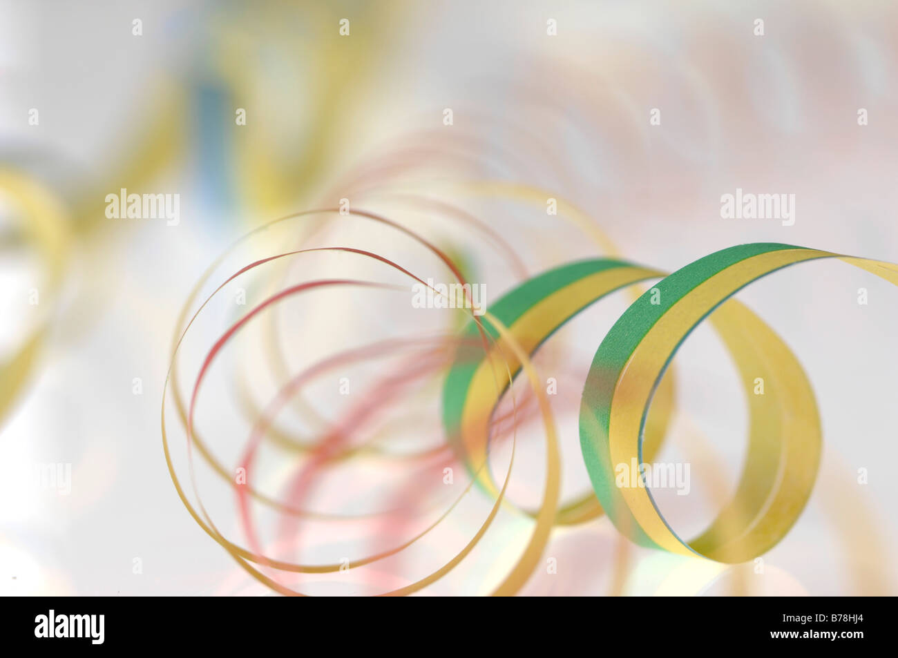 Colourful streamers, close-up Stock Photo - Alamy