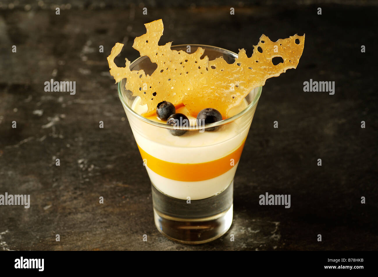 Apéro, cream cheese and mango mousse, Haute Cuisine, Labaroche, Alsace ...