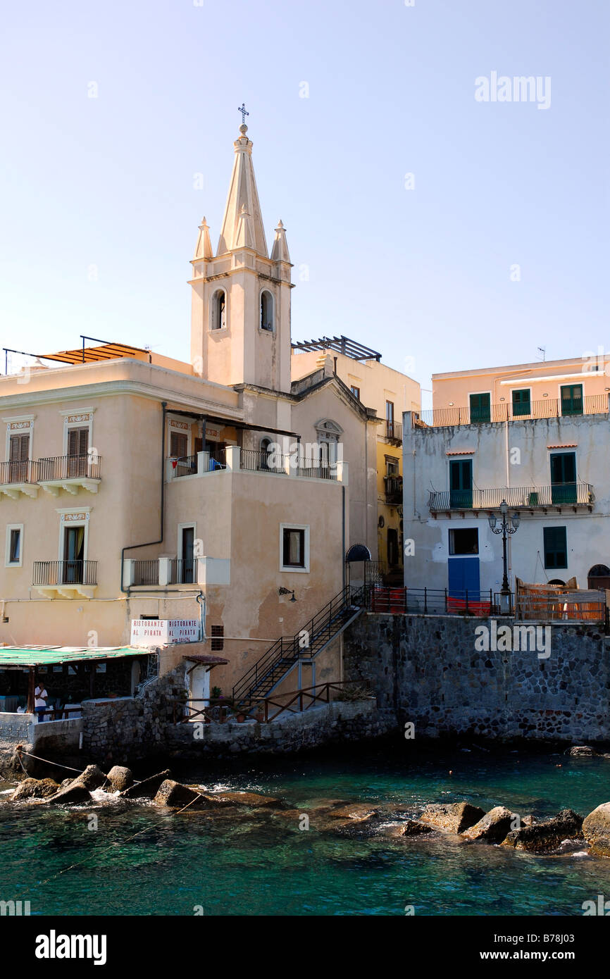 Church of San Giuseppe, city of Lipari on Lipari Island, Aeolian or ...