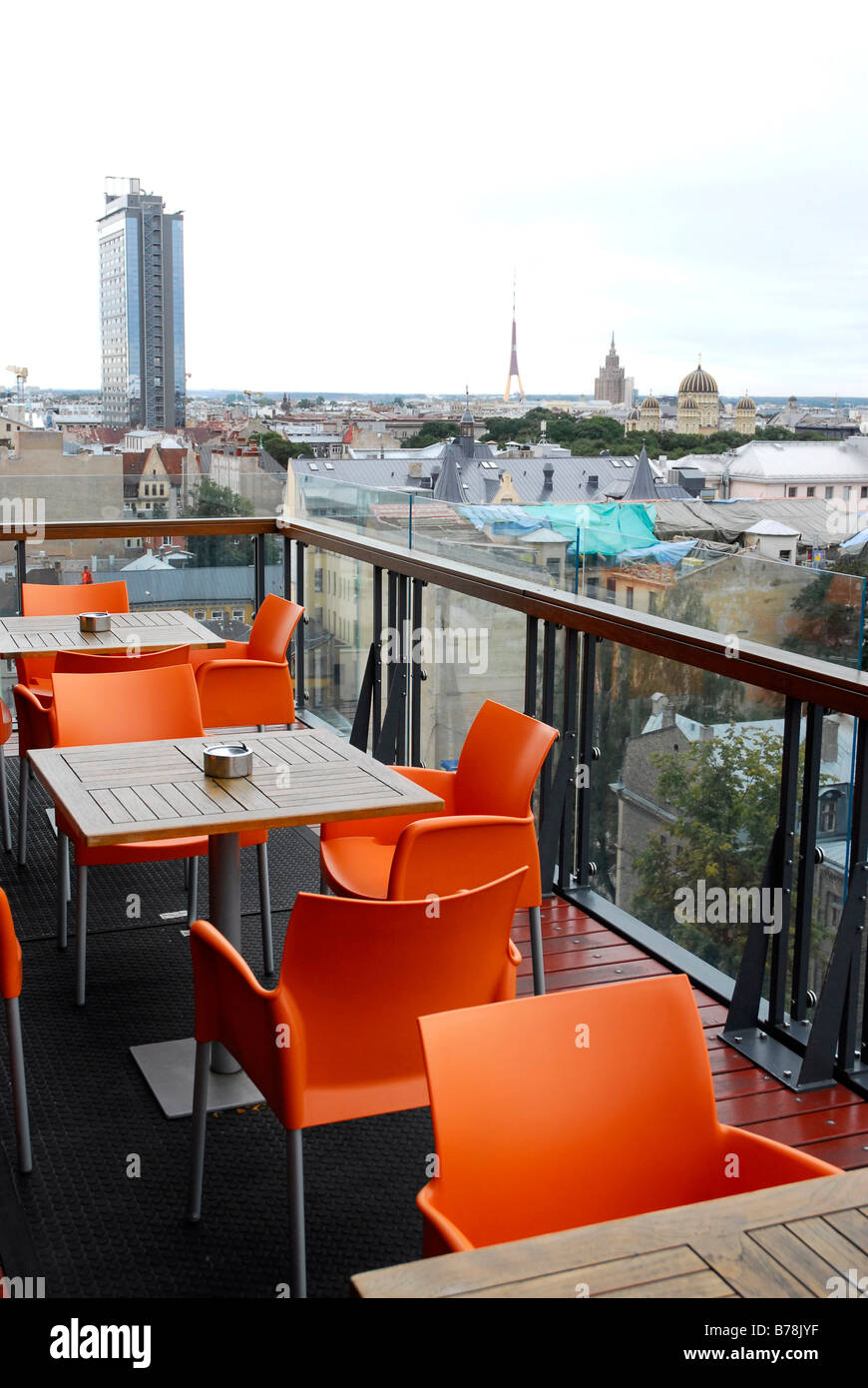 Albert Hotel restaurant, a modern high rise hotel in the Dzirnavu iela ...