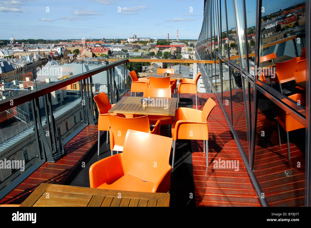 Albert Hotel restaurant, a modern high rise hotel in the Dzirnavu iela ...