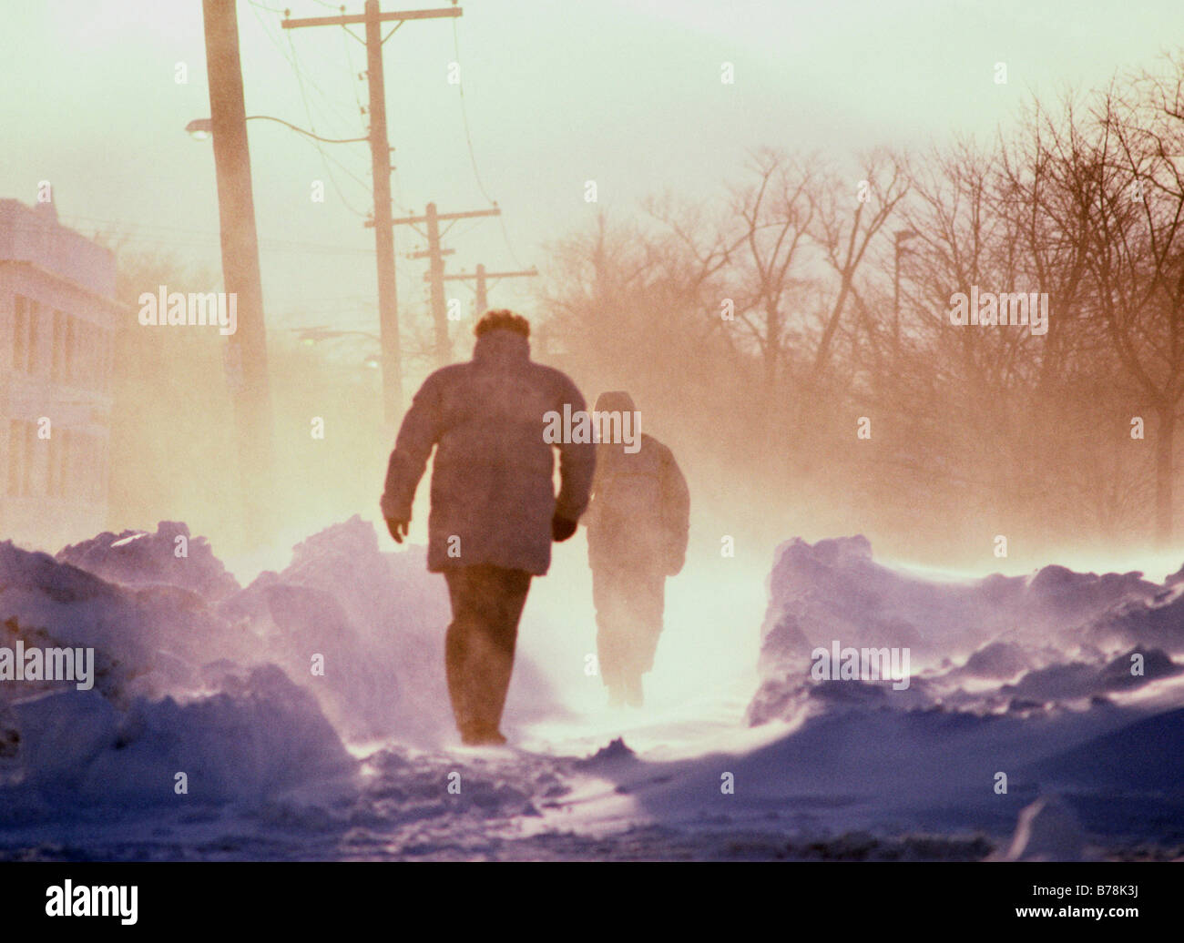 Blizzard people hi-res stock photography and images - Alamy