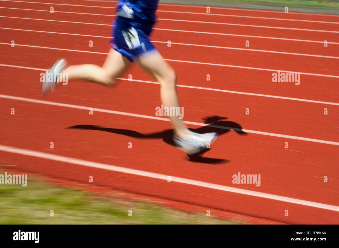 Running at track meet Stock Photo - Alamy