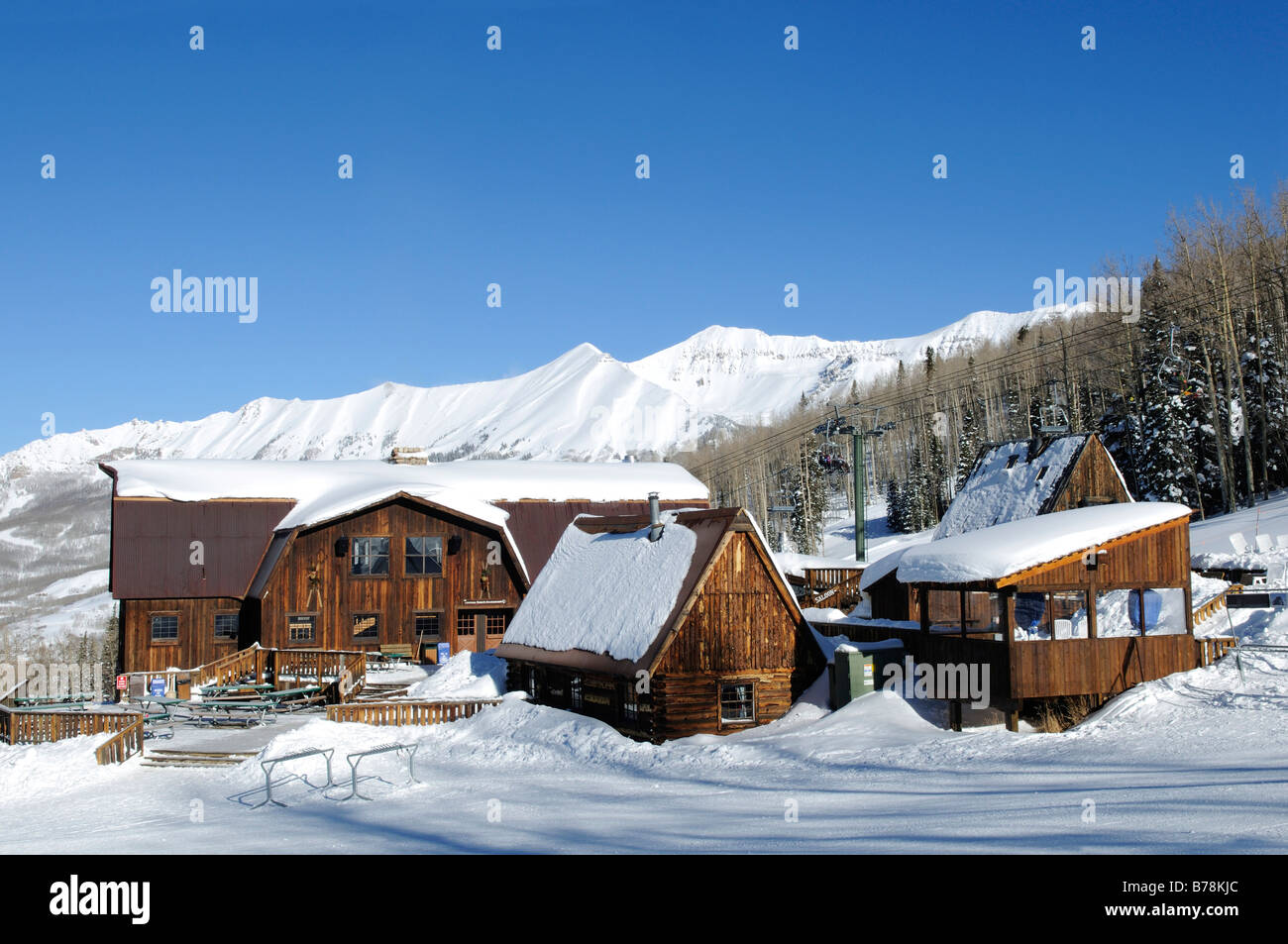 Gorono Ranch Restaurant in the ski region Telluride, Colorado, USA ...