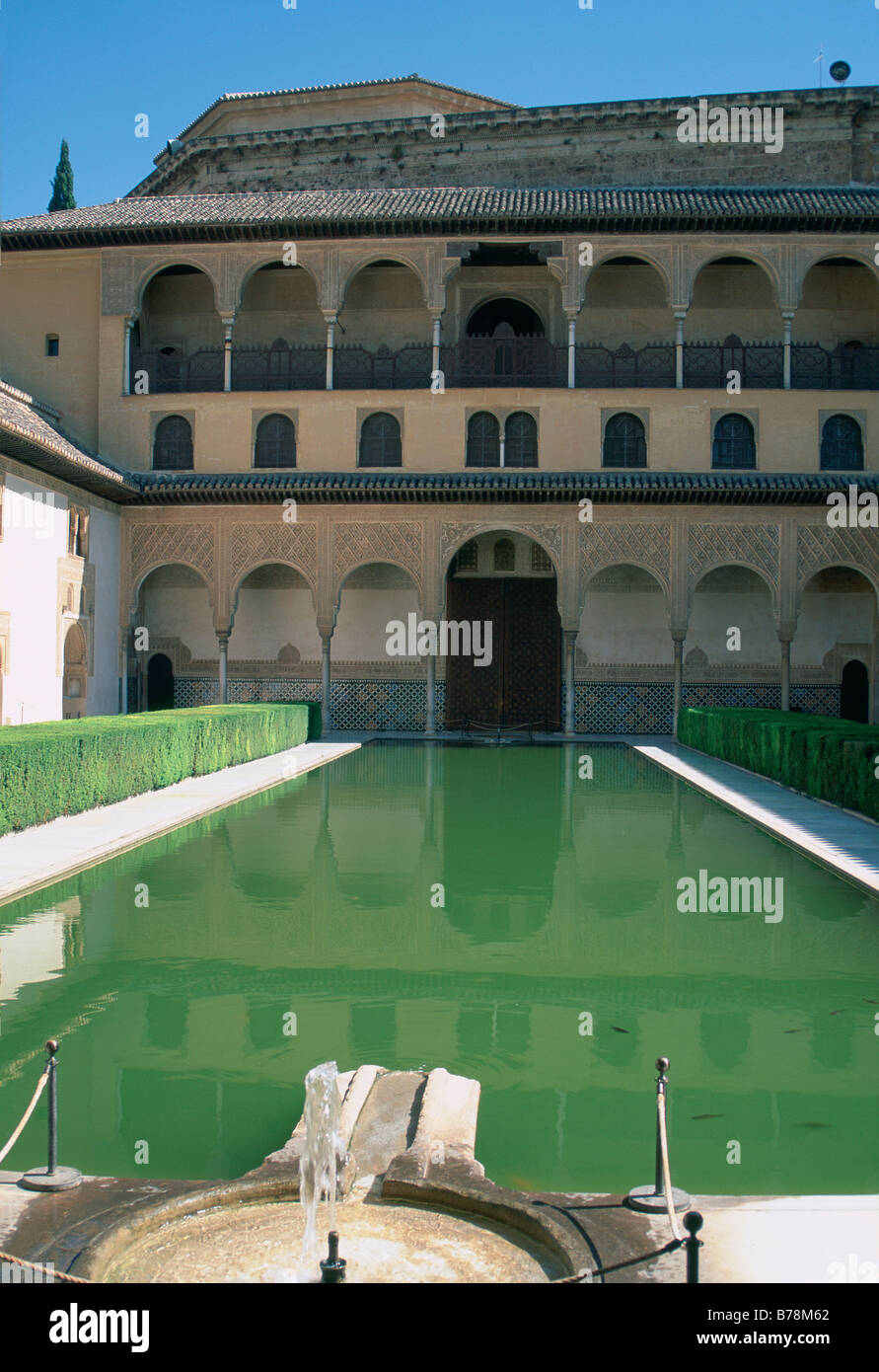 Inside the palace complex Alhambra in Granada,Spain Stock Photo - Alamy
