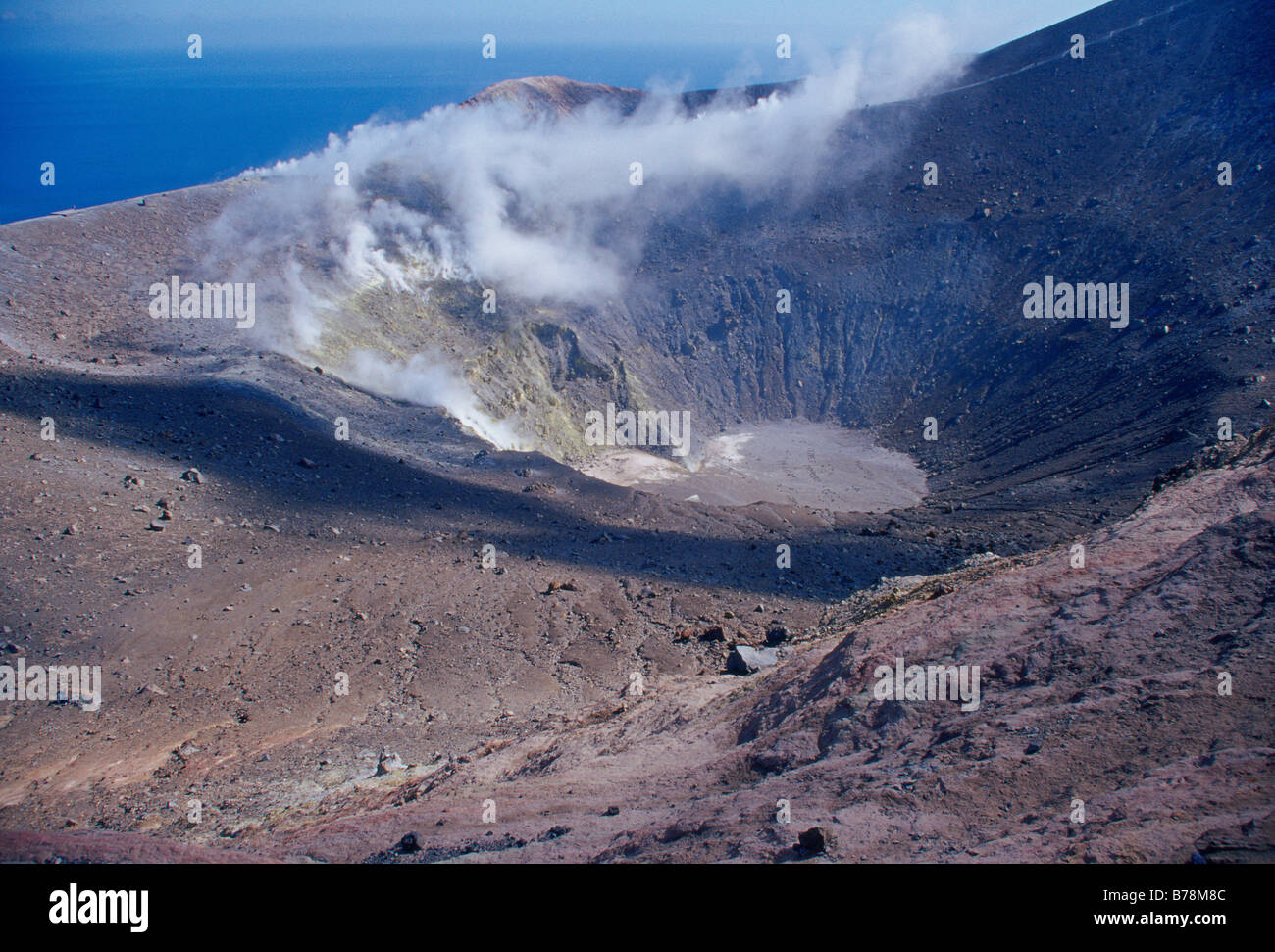 Aeolian vulcano grand crater hi-res stock photography and images - Alamy