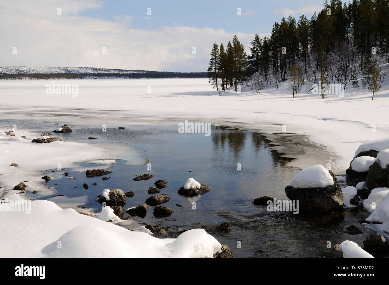 Inari Lake near Partakko, Finland, Europe Stock Photo - Alamy