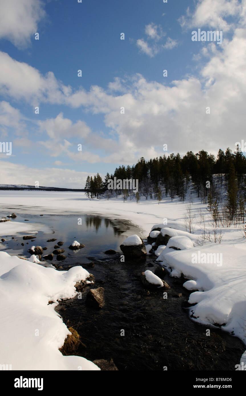 Lake Inari near Partakko, Lapland, Finland, Europe Stock Photo - Alamy