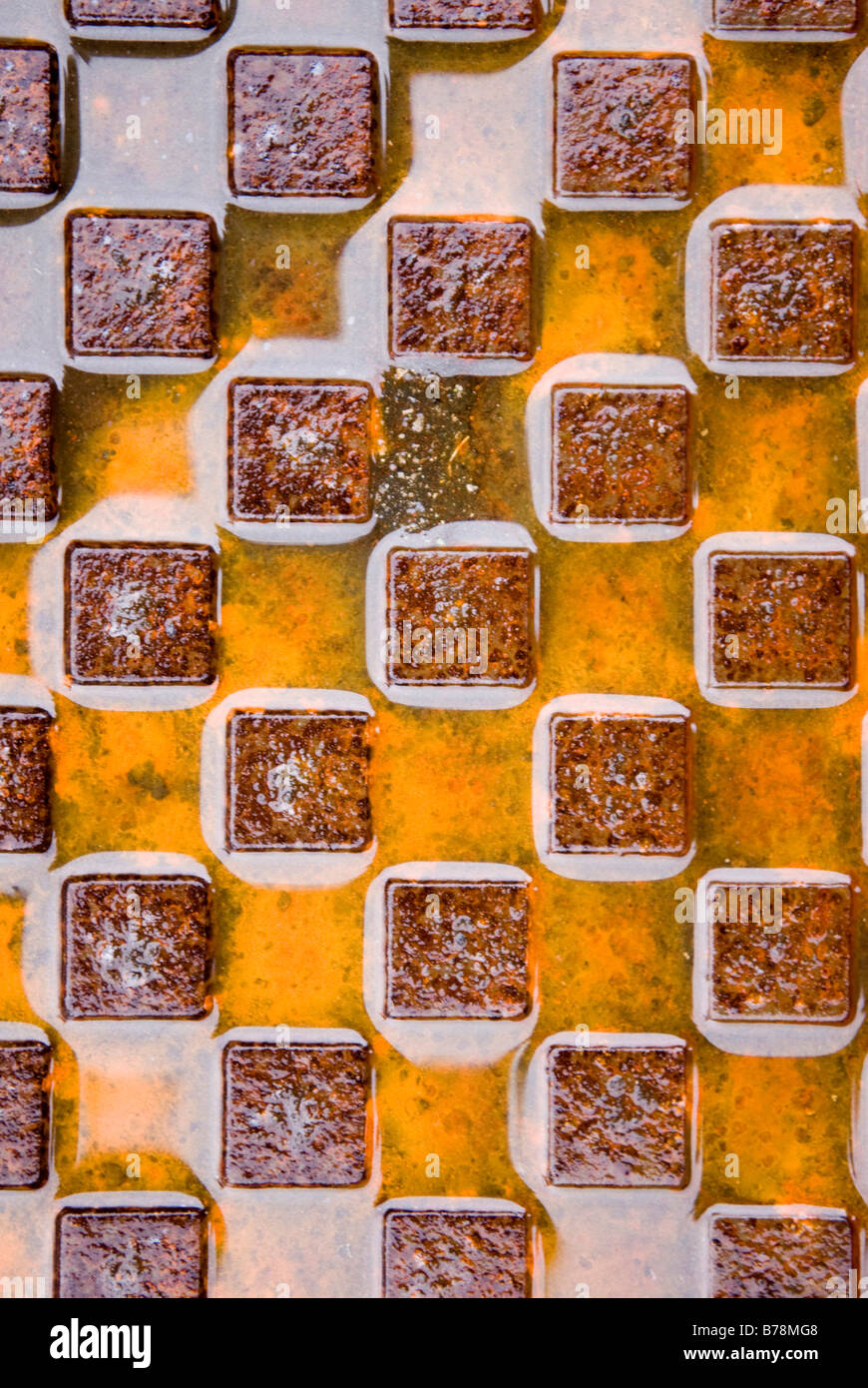Rusty metal plate, (full frame) elevated view Stock Photo - Alamy