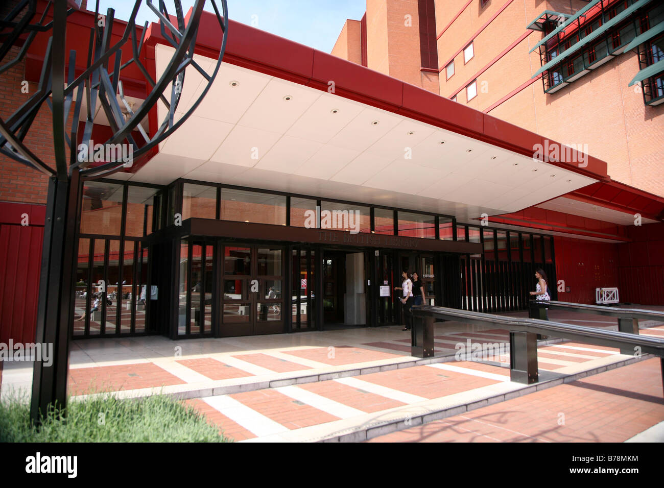 The entrance to the British Library in London, England Stock Photo - Alamy