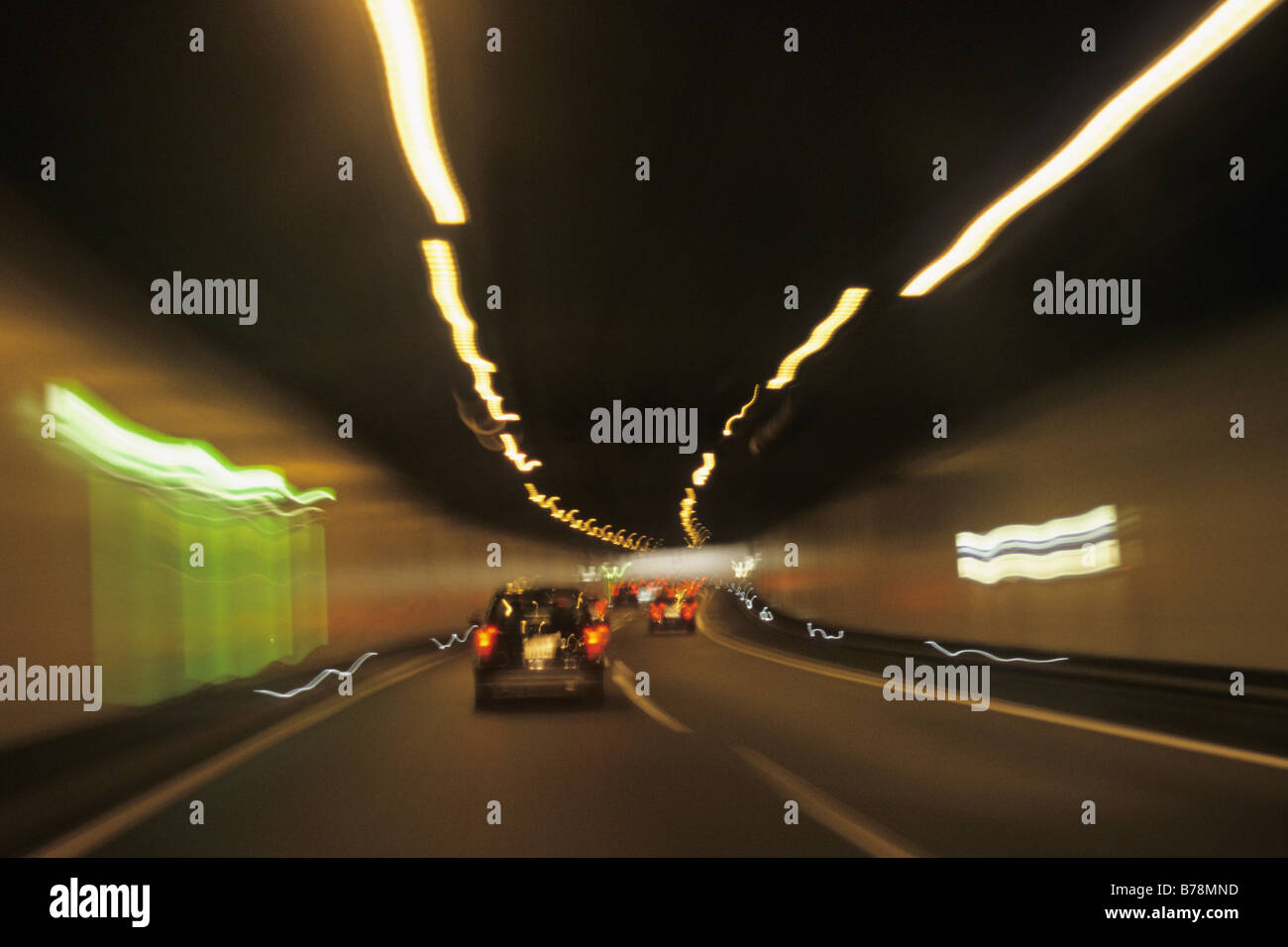 lights in road tunnel Stock Photo - Alamy