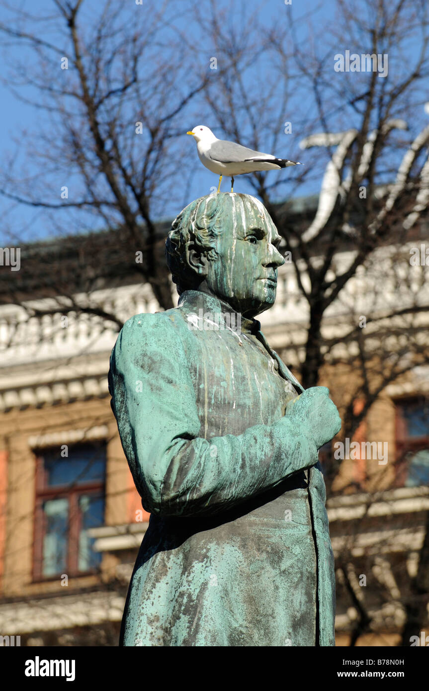 J.L. Runeberg statue on the Esplanade, Helsinki, Finland, Europe Stock ...