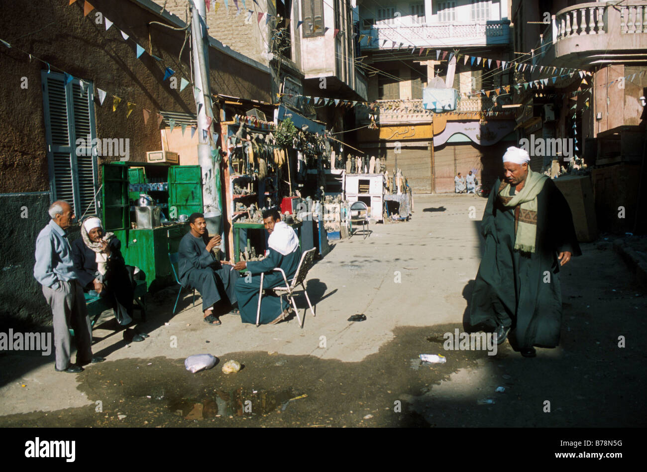 EGYPT. STREET LIFE IN A CORNER AT OLD TOWN IN LUXOR Photograph by Julio ...