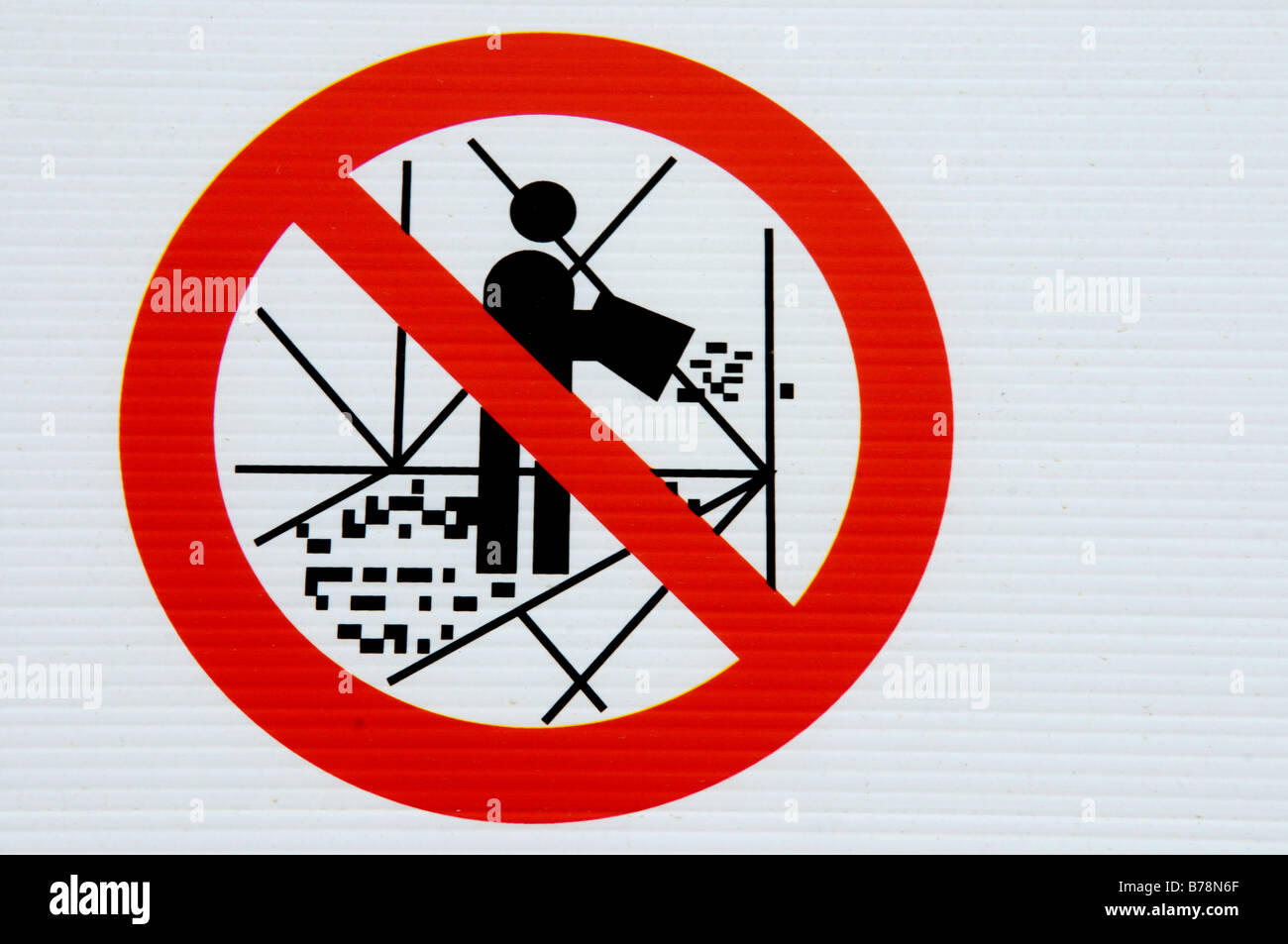 Prohibition sign, No dumping Stock Photo - Alamy