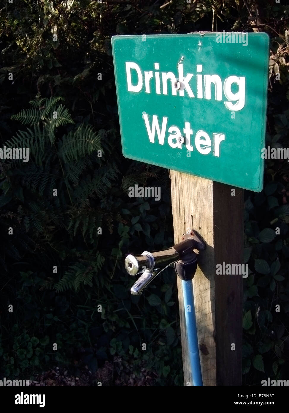 outside drinking water tap on camping site Stock Photo - Alamy