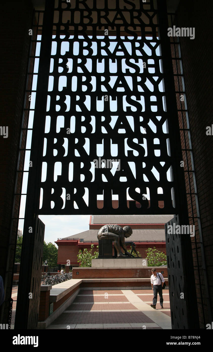 The entrance to the British Library in London, England Stock Photo - Alamy