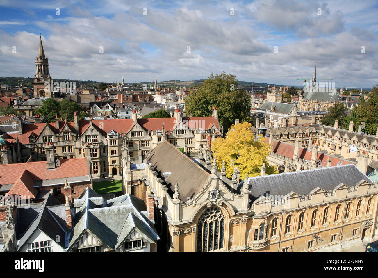Aerial view of exeter college hi-res stock photography and images - Alamy