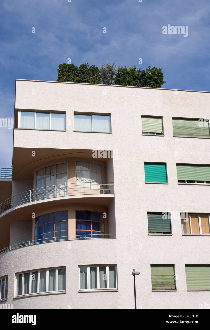 Novocomum building designed by architect Terragni Como Italy Stock ...