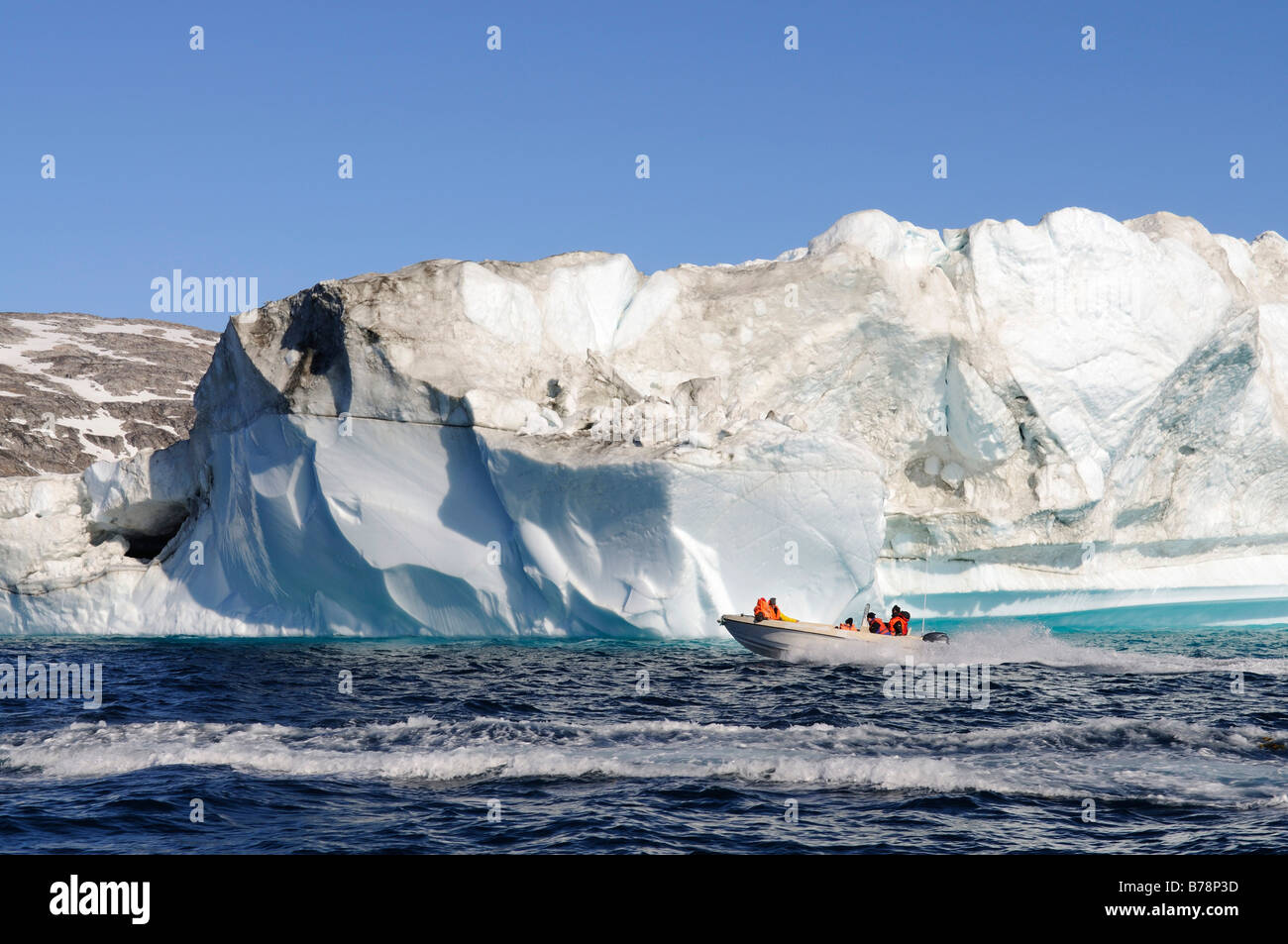 Boat tour with Inuit, icebergs near Ammassalik, East-Greenland ...