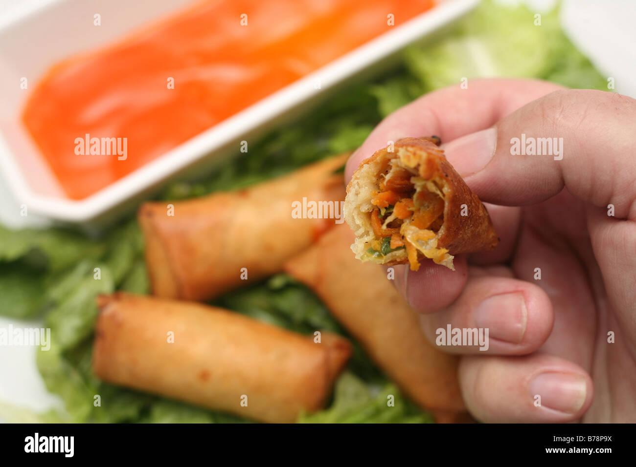 Vegetable roll appetizers hi-res stock photography and images - Alamy
