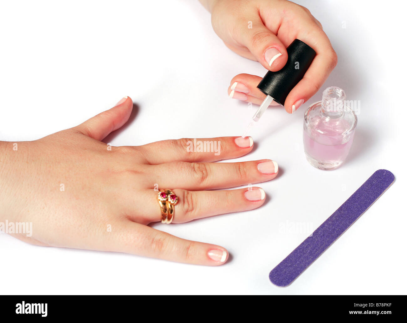 Polished fingernails hi-res stock photography and images - Alamy