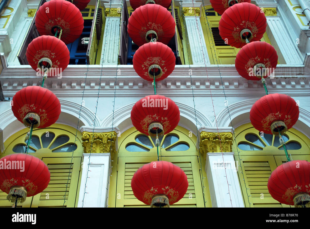 Chinese lanterns in the Chinese Quarter Stock Photo - Alamy