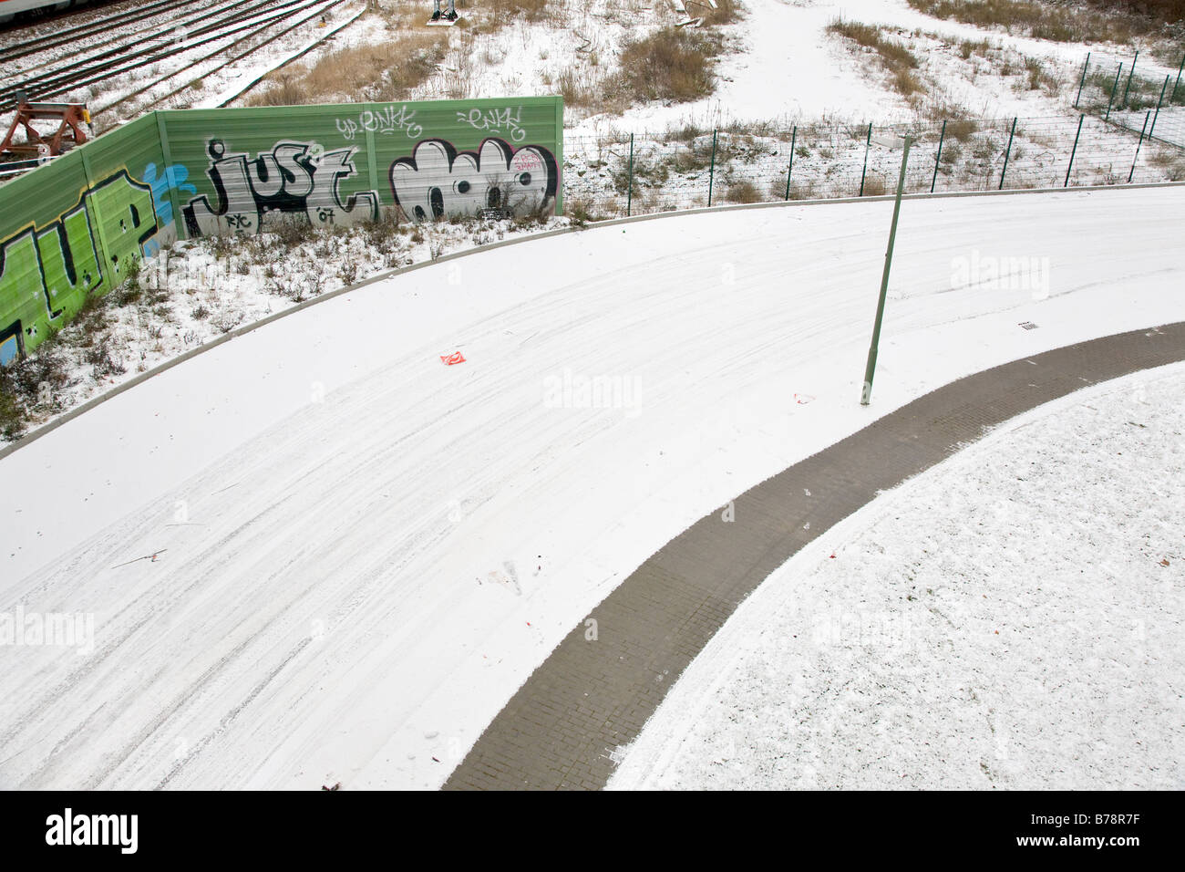 graffiti and snow Stock Photo - Alamy