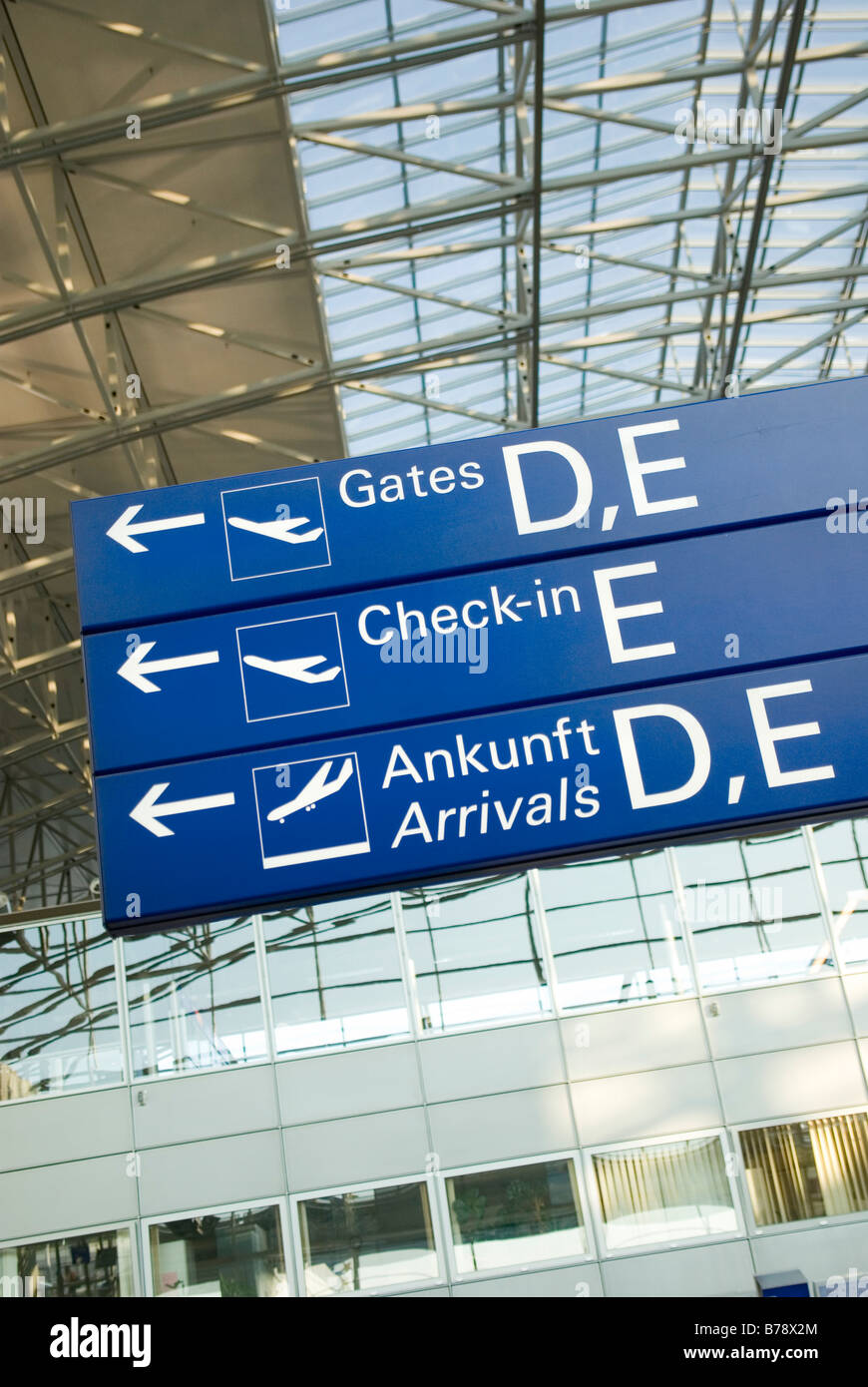 Sign, Decal information, low angle view Stock Photo - Alamy