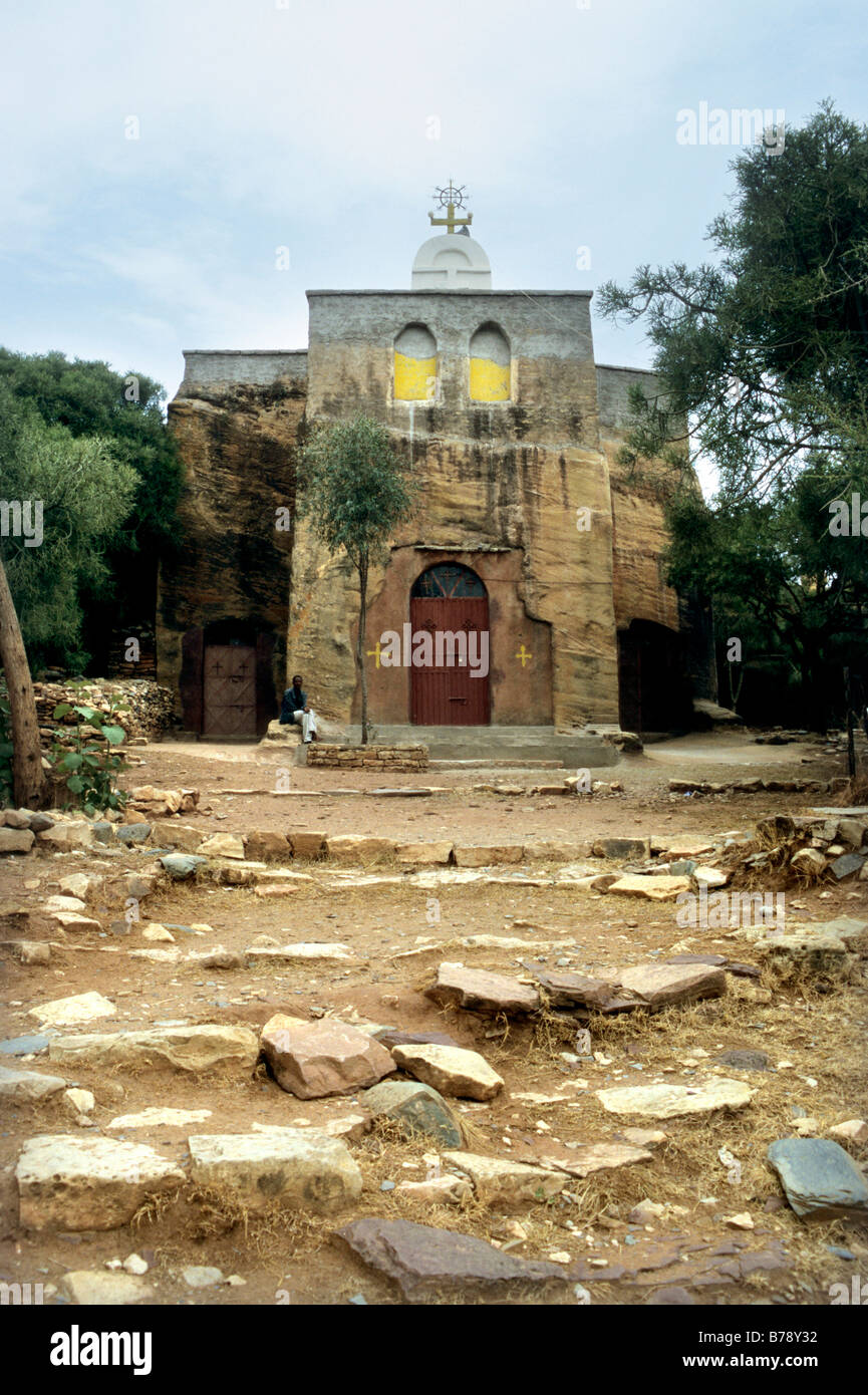 Wukro Chirkos rock-hewn church Stock Photo - Alamy
