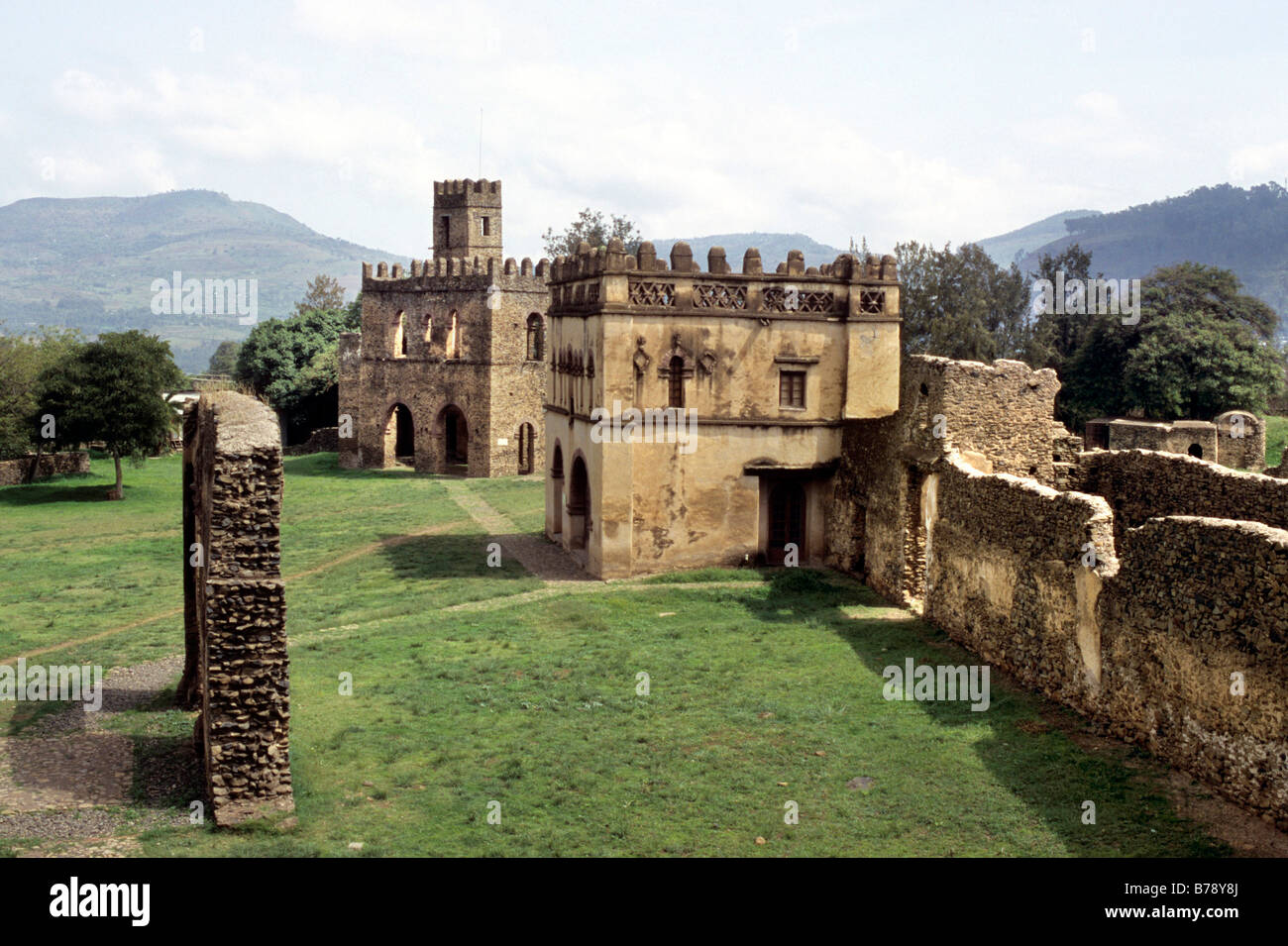 The ruins of the Imperial Castle at Gondar Stock Photo - Alamy