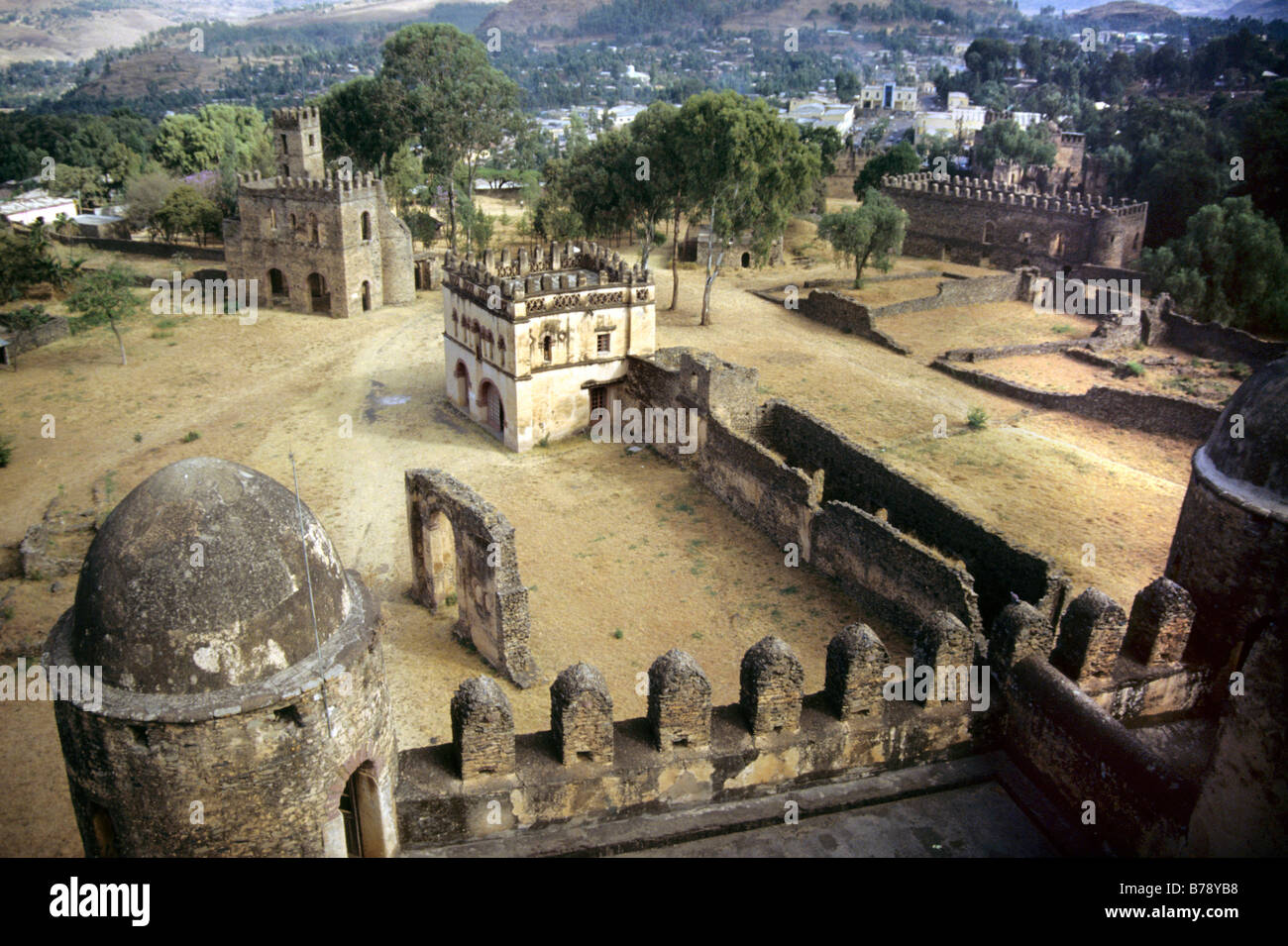 The ruins of the Imperial Castle at Gondar Stock Photo - Alamy