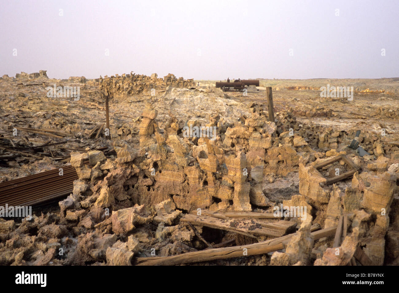 Open cast salt mine in the Danakil depression Stock Photo - Alamy