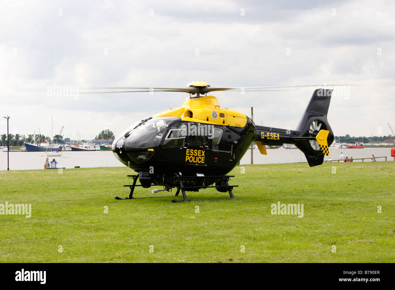 EC135 Police Helicopter Stock Photo - Alamy