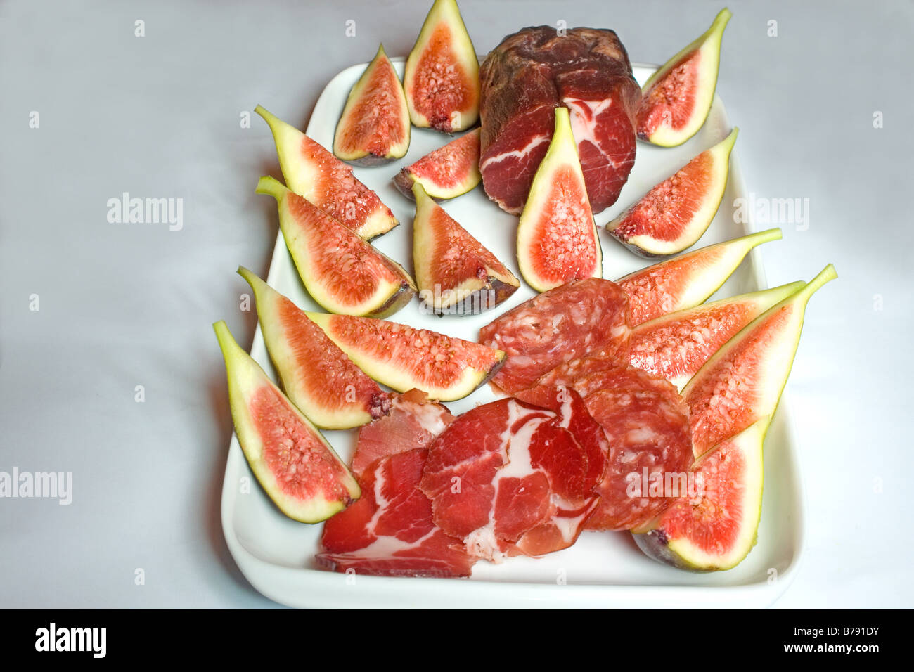 Platter of figs Stock Photo - Alamy