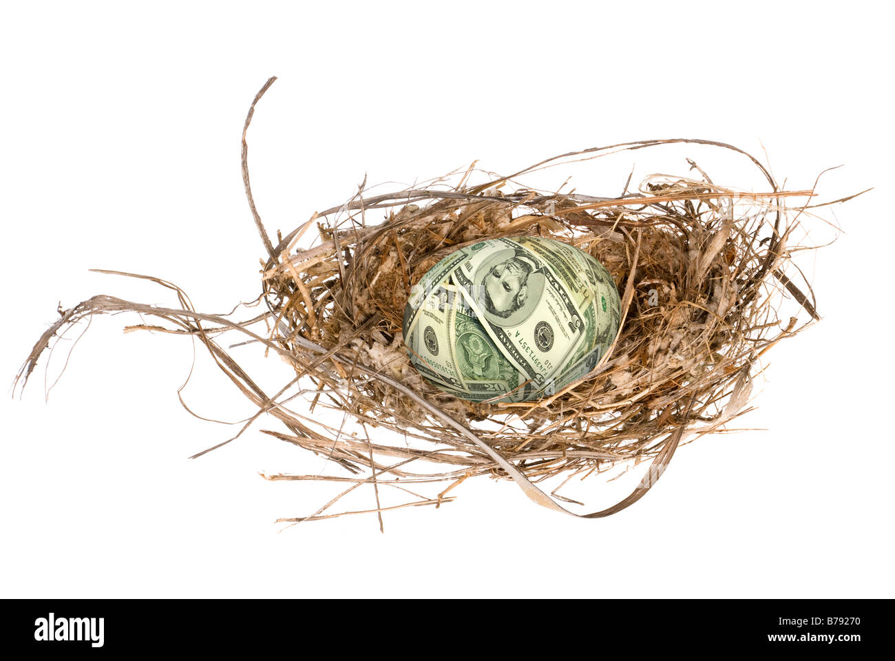 An money egg in its nest waiting to mature and grow into a retirement ...