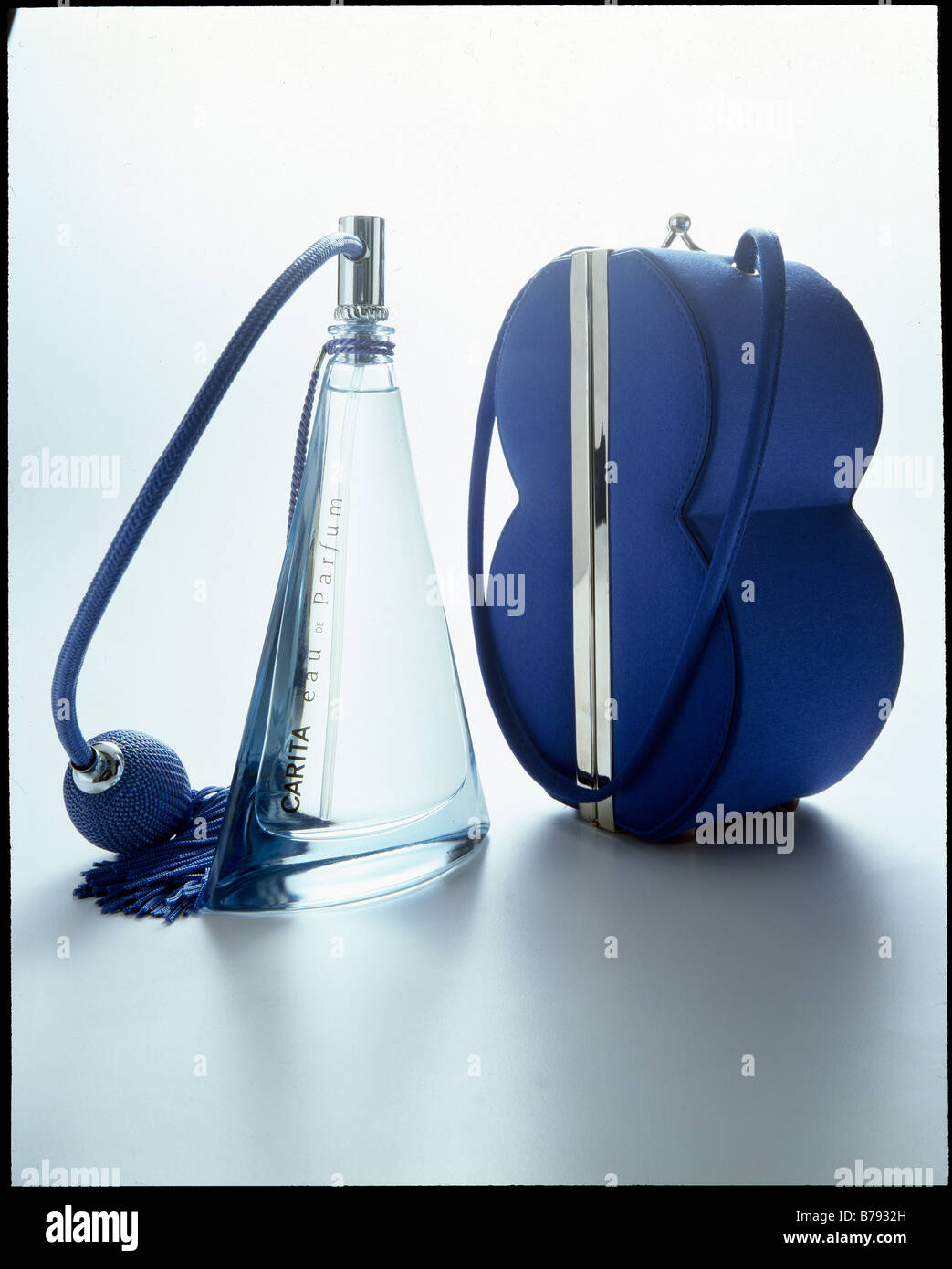 Perfume bottle with case Stock Photo - Alamy
