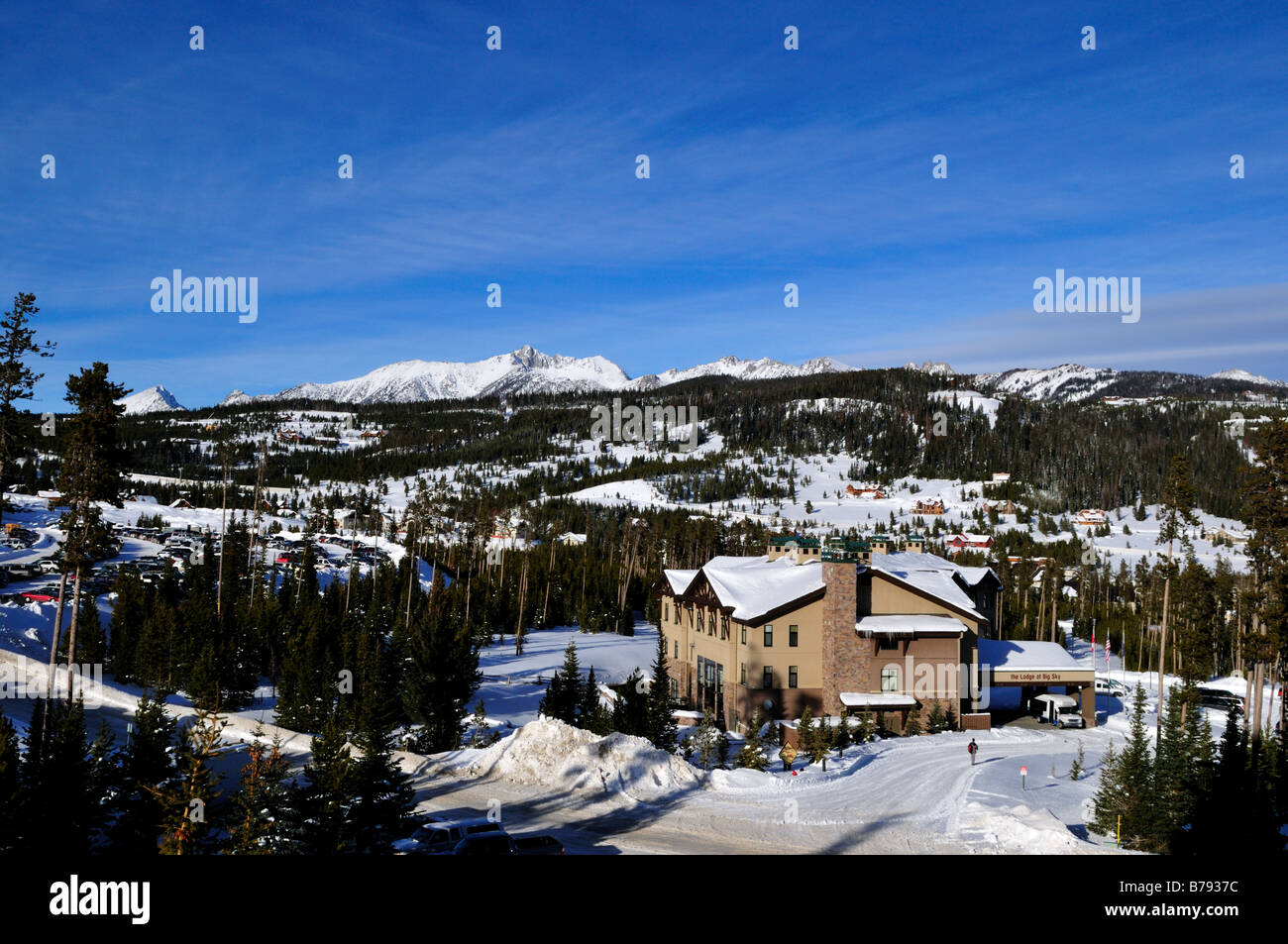 Big Sky ski resort. Montana, USA Stock Photo - Alamy