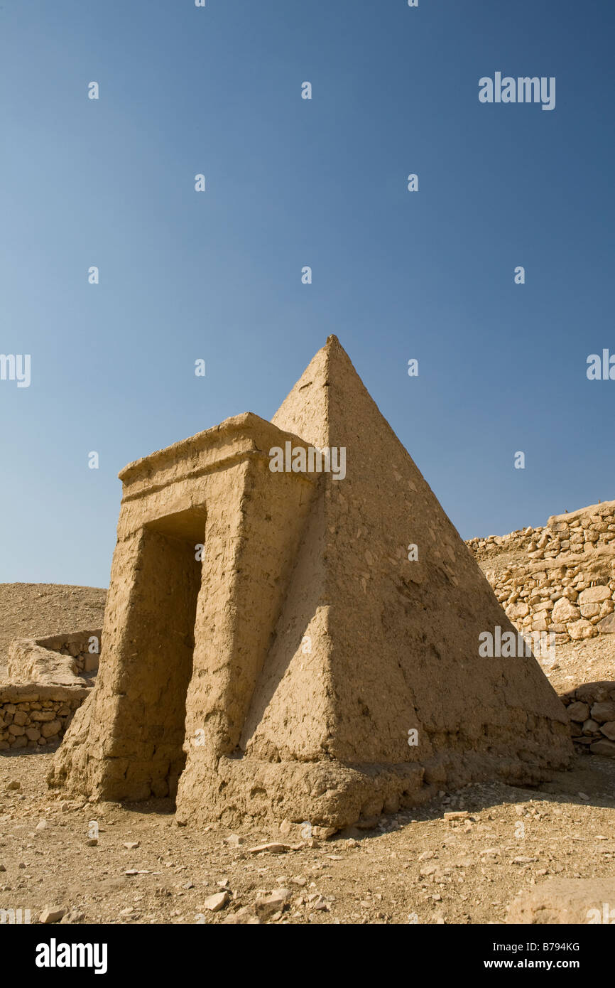 Pyramid tomb at Deir el Medina: The Workers' Village on the West Bank ...