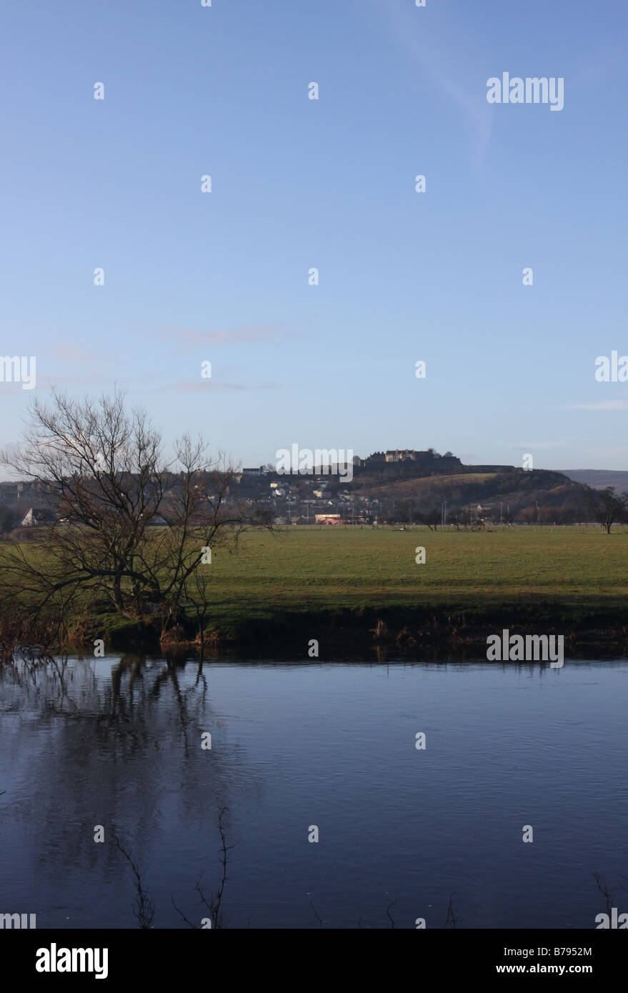 Stirling Castle and River Forth Stirling Scotland January 2009 Stock ...