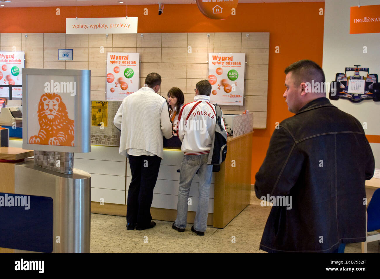 Inside bank queue hi-res stock photography and images - Alamy